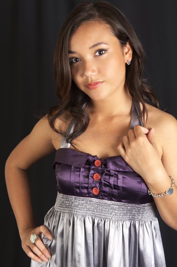 Beautiful Young Model in the Studio Stock Photo - Image of makeup ...