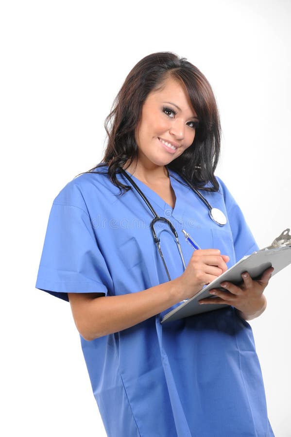 Attractive Blonde Female Caucasian Nurse Doctor Stock Image - Image of ...