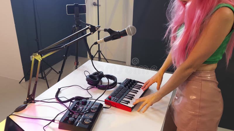 Beautiful Young Singer and Musician Broadcast from Her Home Studio ...