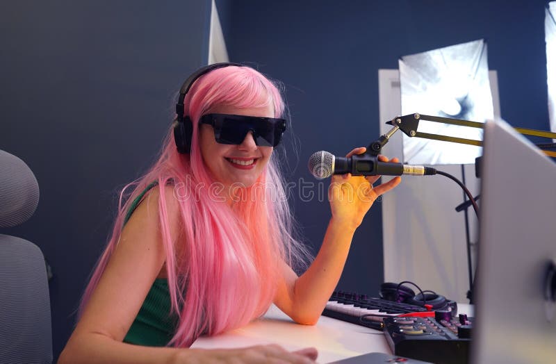 Beautiful Young Singer and Musician Broadcast from Her Home Studio ...