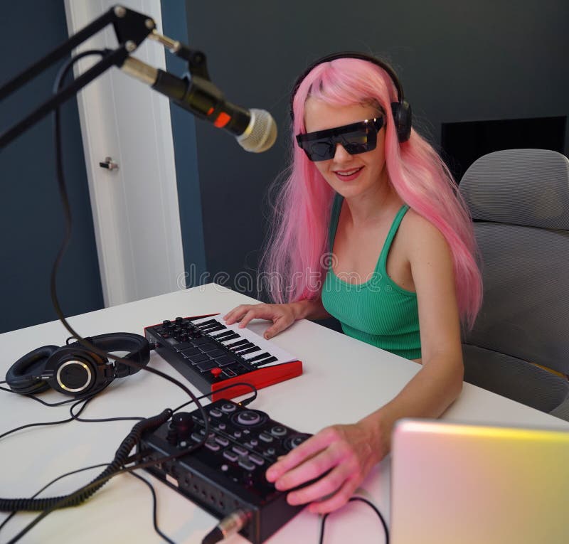 Beautiful Young Singer and Musician Broadcast from Her Home Studio ...