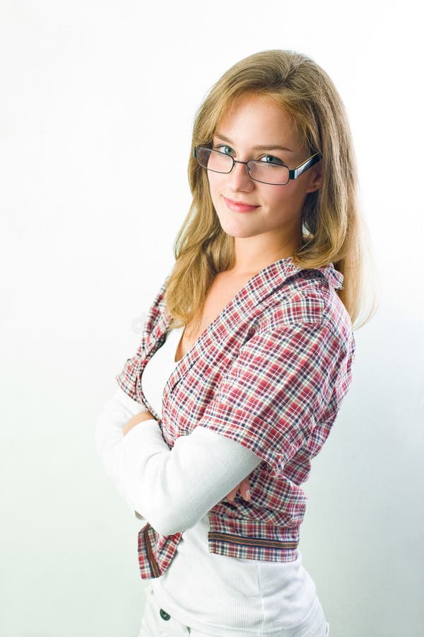 Beautiful Young Student Girl. Stock Photo - Image of youthful, portrait ...