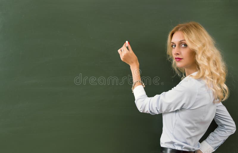 Beautiful young teacher stock image. Image of attractive - 39561753