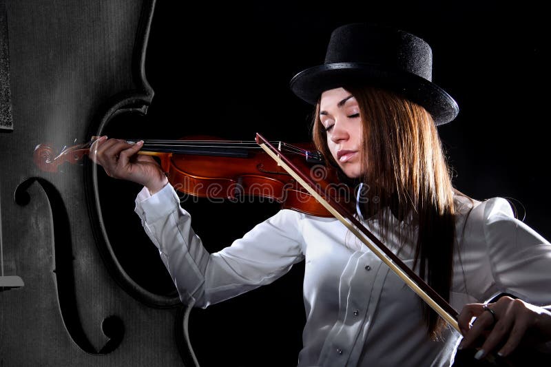 Young violinist stock photo. Image of violin, music, concentrate - 5336196