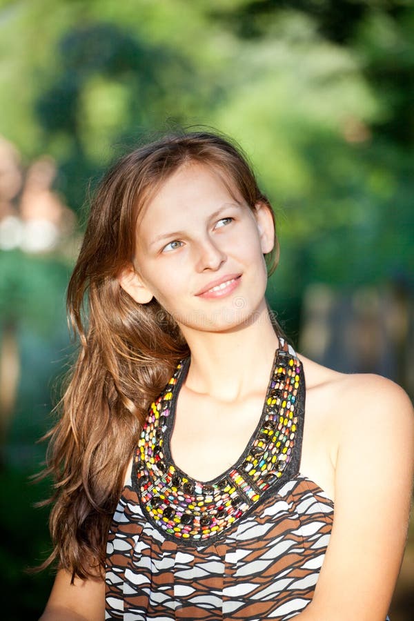 Beautiful young woman stock photo. Image of young, long - 15827224