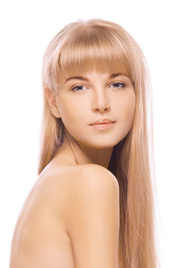 Beautiful Young Woman with Bare Stock Image - Image of body, attractive ...