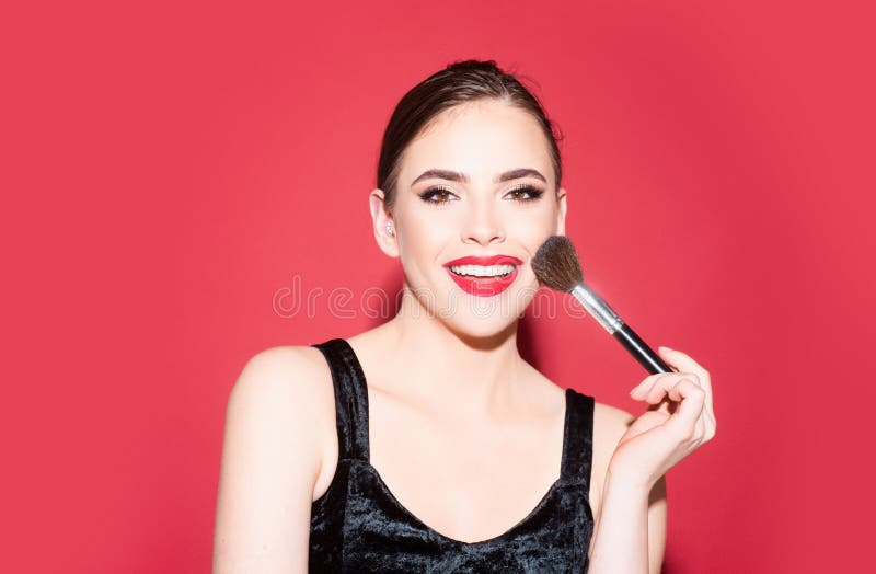 Beautiful Young Woman With Clean Fresh Skin Portrait Of Woman With