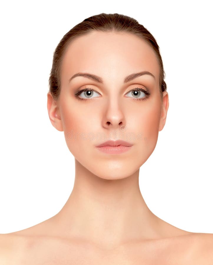 Beautiful Young Woman Close Up Stock Image - Image of female, fine ...