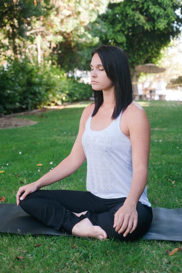 Beautiful Young Woman Doing Yoga Stock Image - Image of girl, beautiful ...