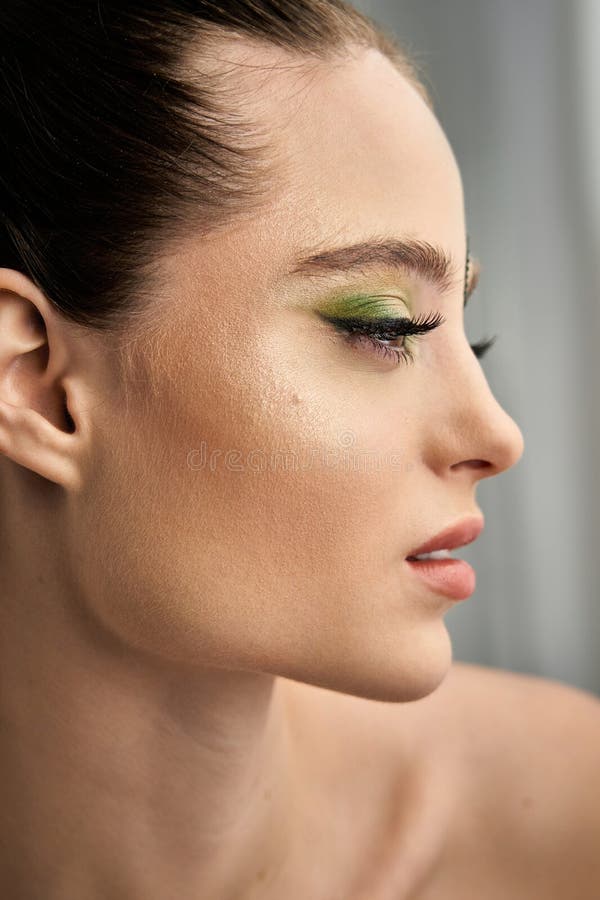 Beautiful Young Woman Embodies Elegance in Stock Image - Image of ...