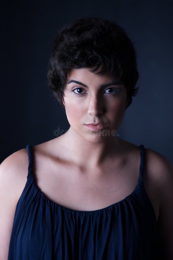 Beautiful Young Woman, Looking To Camera Stock Image - Image of beauty ...