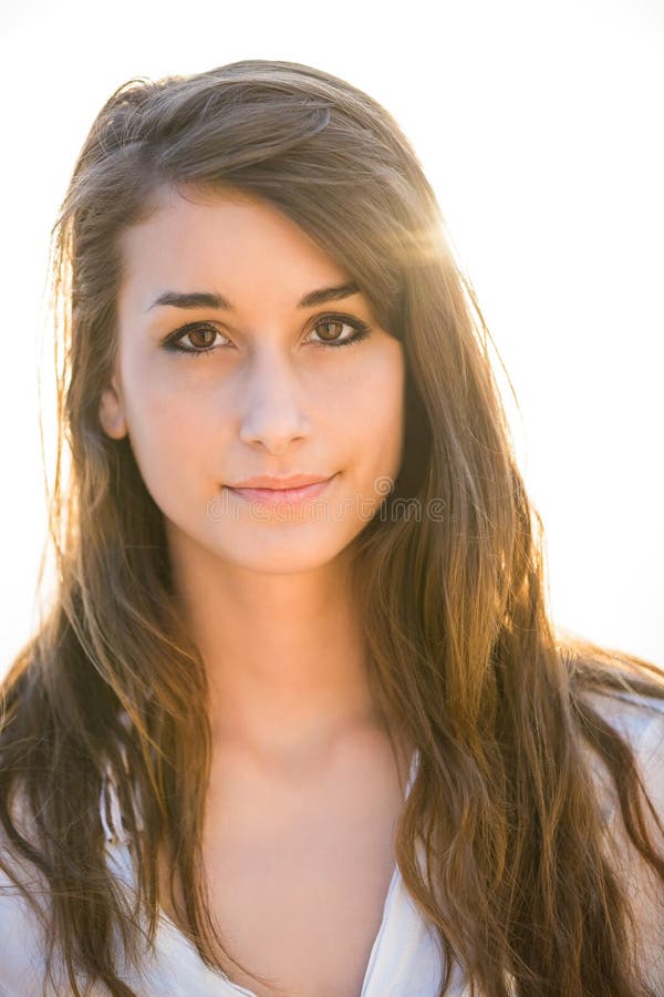 Beautiful Young Woman stock photo. Image of short, model - 41043744