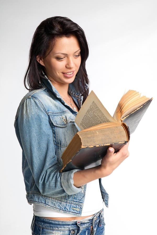 Beautiful Young Woman Reading a Book Stock Photo - Image of lifestyle ...