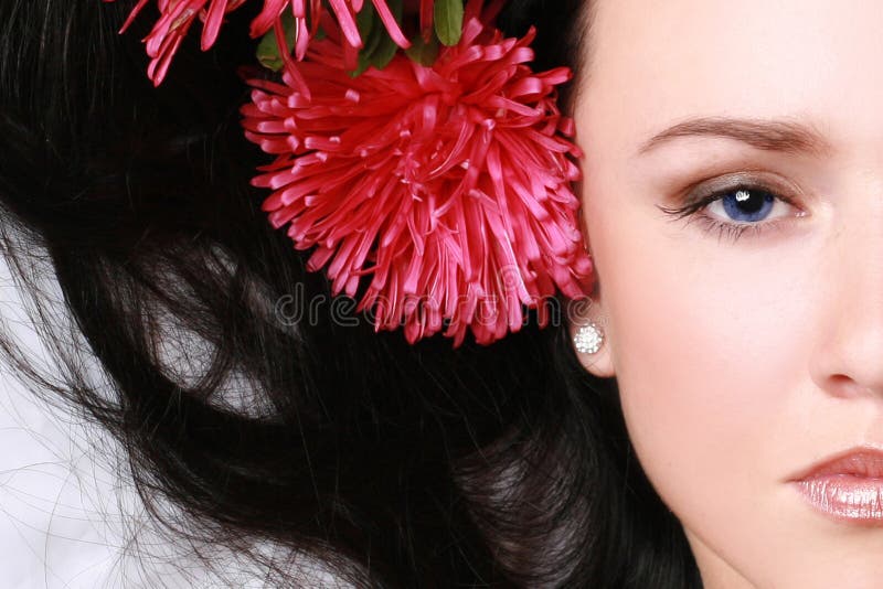 Beautiful Young Woman S Face Fragment Stock Image - Image of female ...