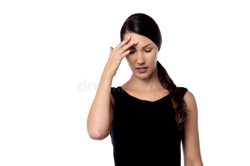 Beautiful Young Woman Showing Stress Stock Image Image Of Stressed