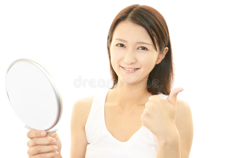 Beautiful Young Woman Smiling Stock Image - Image of comfortable, lady ...