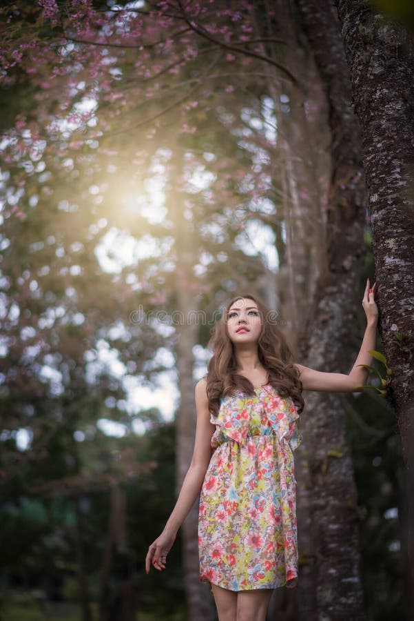 Beautiful Young Woman is Thinking about Someone Stock Photo - Image of ...