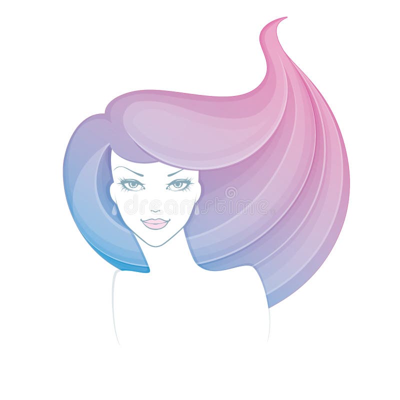 Vector Woman Face Stock Vector Illustration Of Drawn 35150296