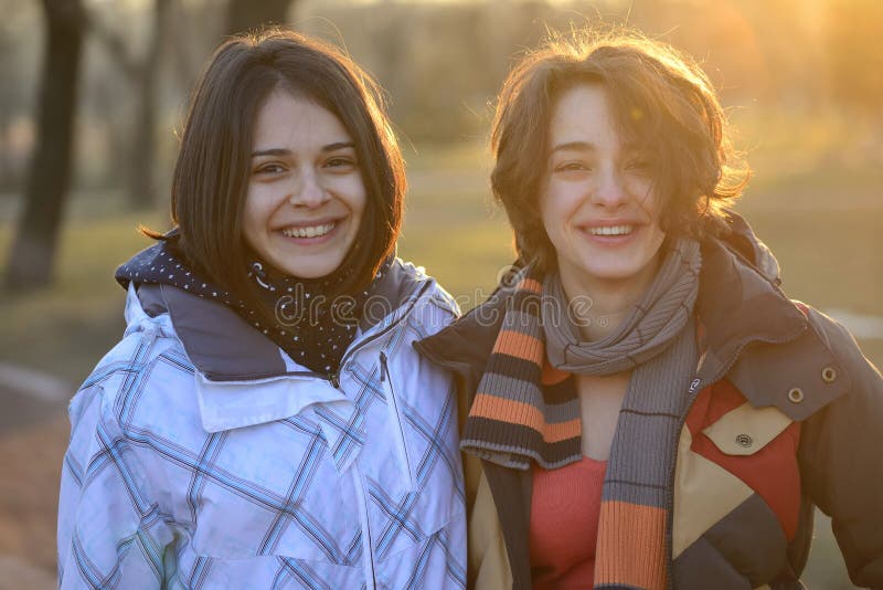 Beautiful Young Women Laughing and Having Fun Stock Image - Image of ...