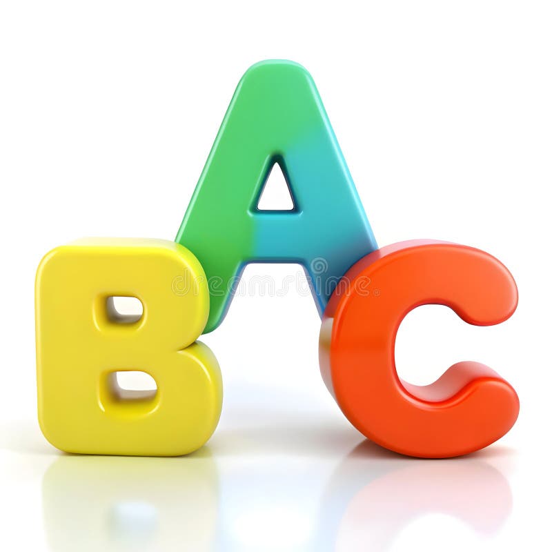 Beautifull abc words stock illustration. Illustration of childhood ...