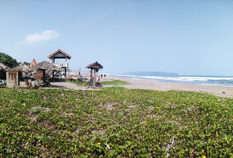 Beautifull Beach and Resort in West Java Stock Image - Image of cape ...