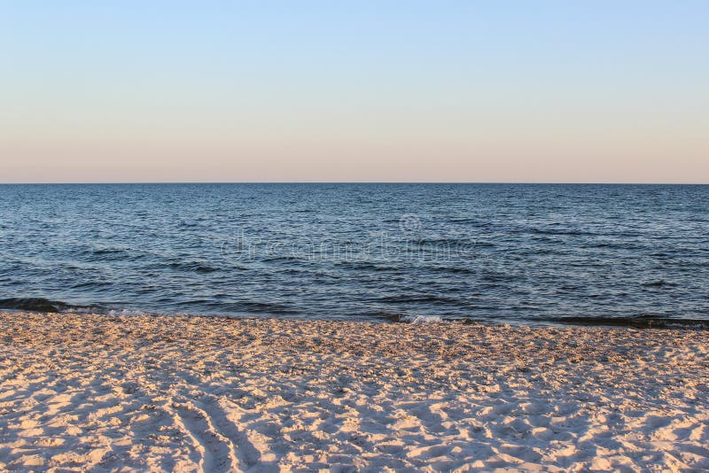 Beautifull Beach View Right before the Sunset Stock Photo - Image of ...