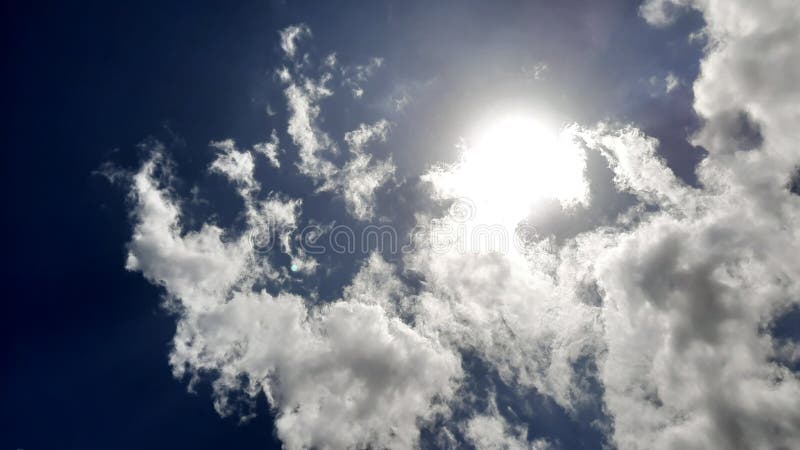 Beautifull Cloudy and Sunny Sky and Aline Sun Ray Stock Photo - Image ...