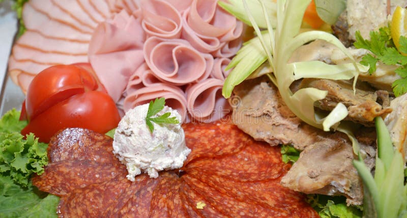 Beautifull Decorated Cold Cuts Stock Image - Image of food, delicacies ...
