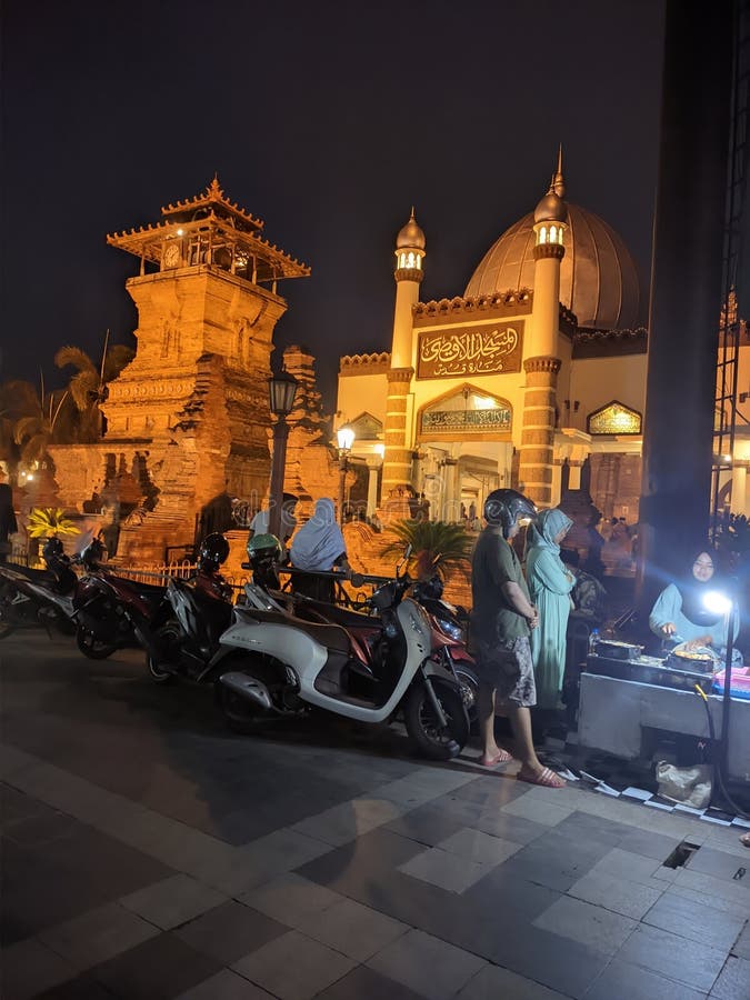 Beautifull of menara kudus editorial stock image. Image of temple ...