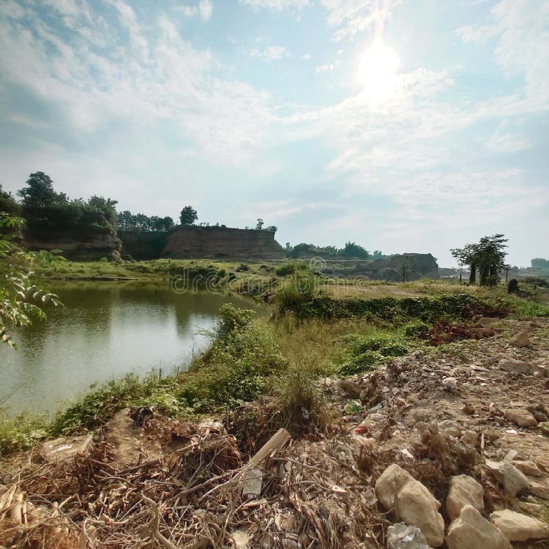 Beautifull Nature Village in Indonesia Stock Image - Image of terrain ...
