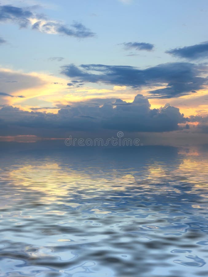 Beautifull Seascape with Clouds Stock Image - Image of beauty, dream ...