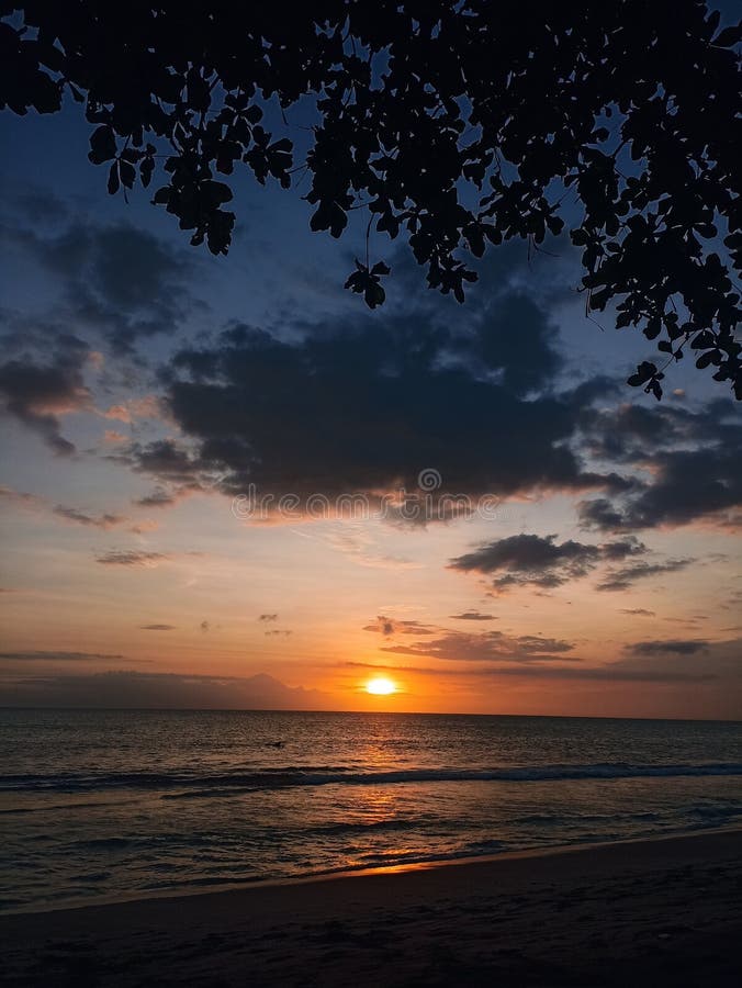 The Beautifull Sunset Will Soothe the Soul, Heart and Mind Stock Image ...