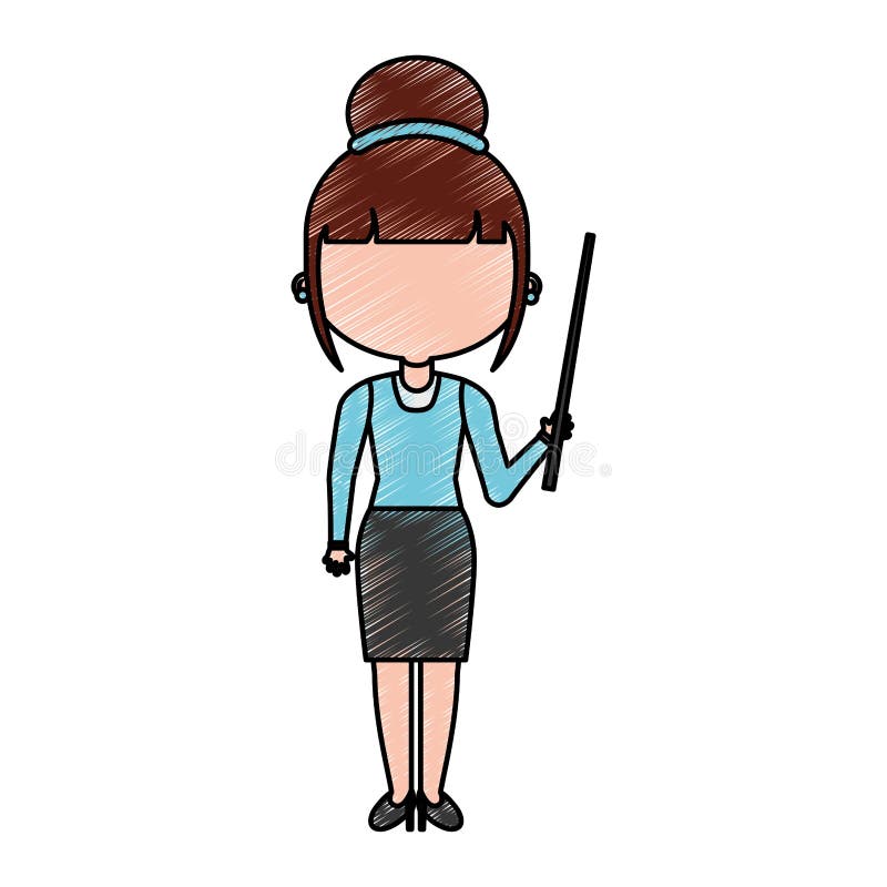 Beautifull Teacher Avatar Icon Stock Vector - Illustration of formal ...