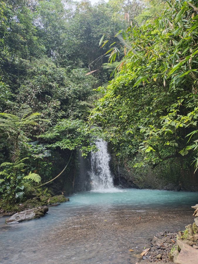 Beautifull Waterfall at Indonesia, Curug Cipondok, Subang Stock Photo ...