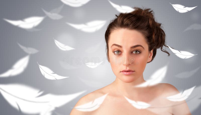 Feather and skin stock photo. Image of protect, care - 162795652