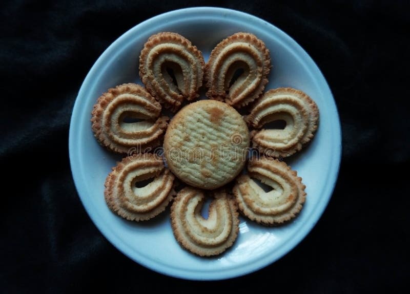 Beautifully Arranged Biscuits Like Flowers Stock Image - Image of ...