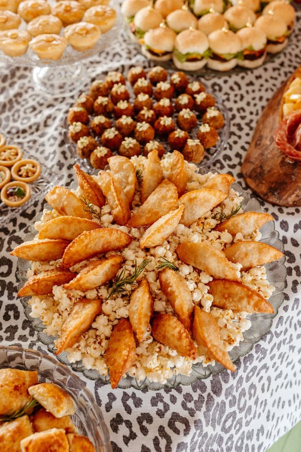 Assorted Appetizers on a Table Stock Image - Image of culinary, savory ...