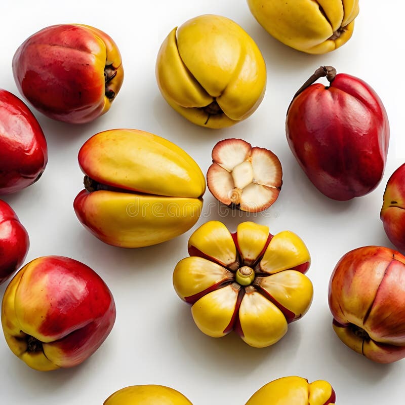 Ackee Fruit Still Life Minimalist Avatar on White Background Stock ...