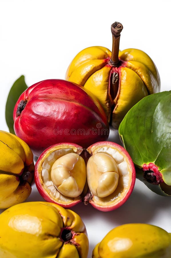 Ackee Fruit Still Life Minimalist Avatar on White Background Stock ...