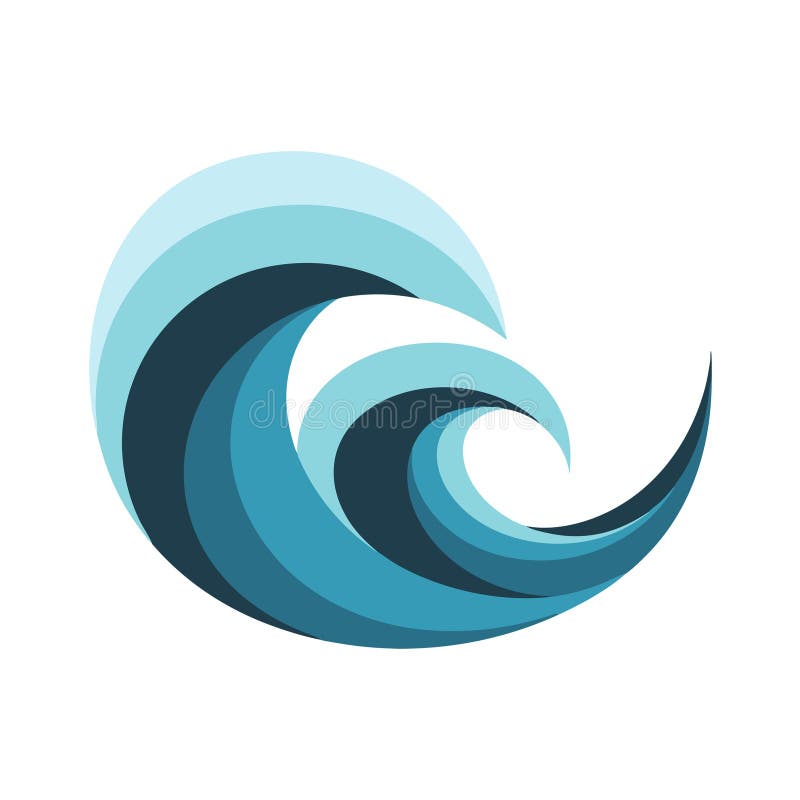 Blue Ocean Wave Vector Illustration for Design and Art Projects Stock ...