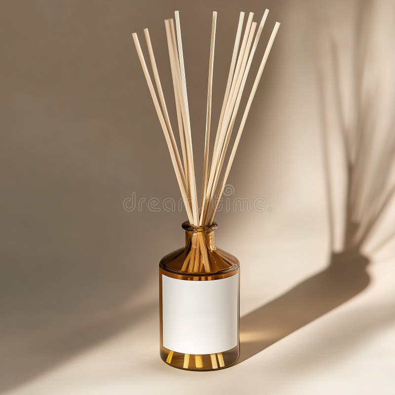 A Beautifully Crafted Bottle of Reed Diffuser Complete with Sticks ...