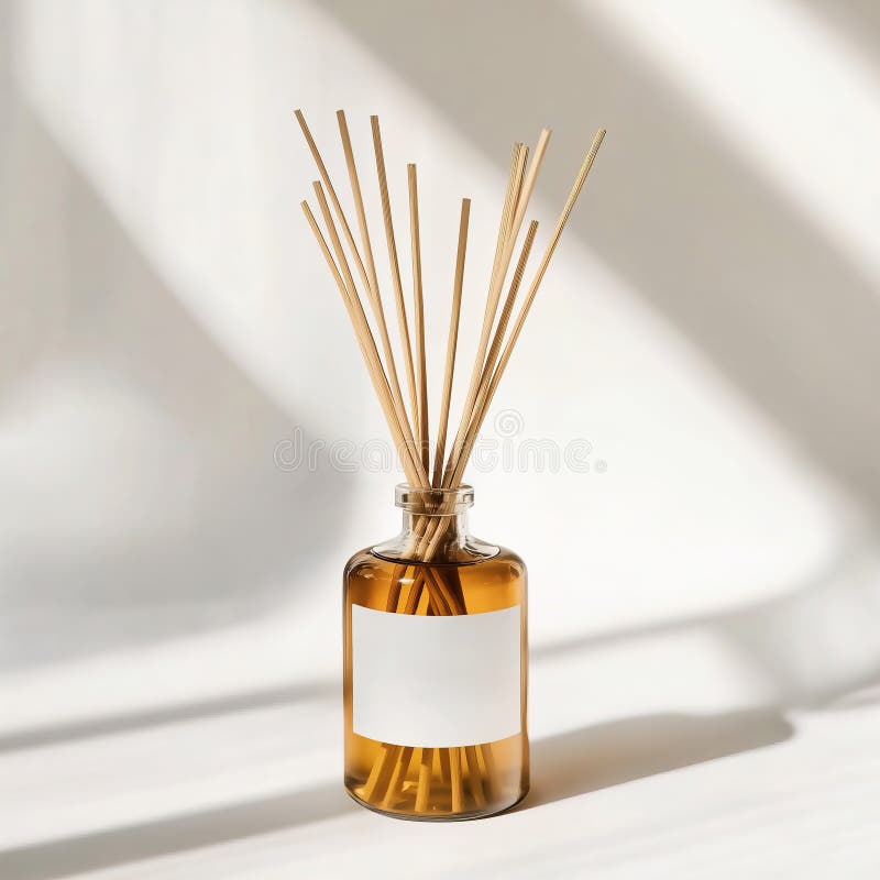 A Beautifully Crafted Bottle of Reed Diffuser Complete with Sticks ...