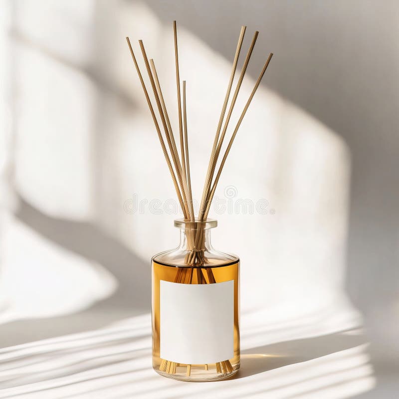 A Beautifully Crafted Bottle of Reed Diffuser Complete with Sticks ...