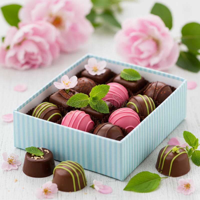 Springtime Sweets- Easter Chocolate Bliss Stock Illustration ...