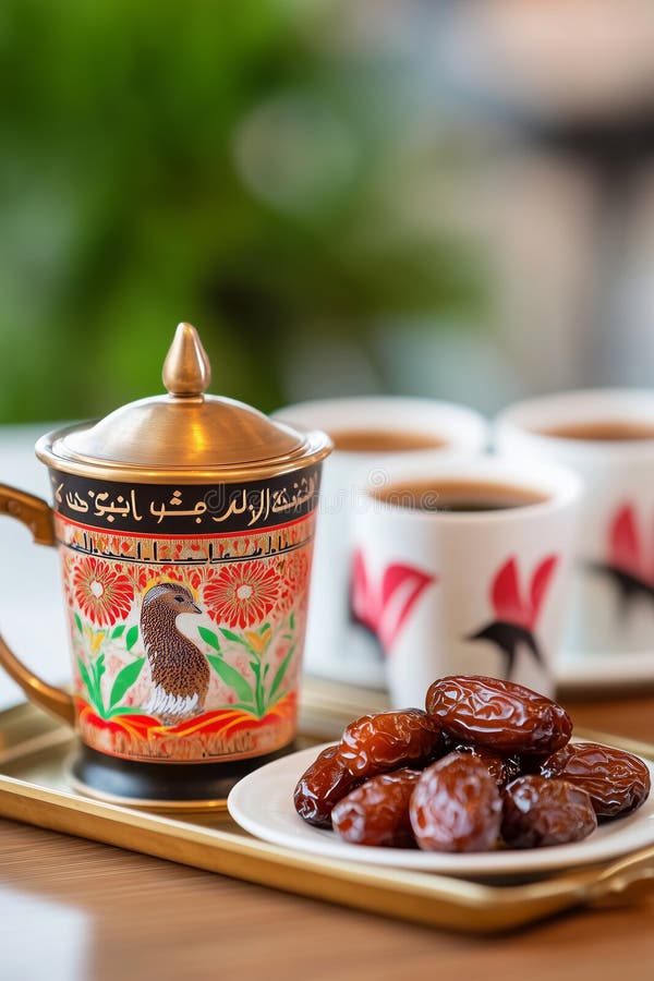 Beautifully Crafted Coffee Cup Featuring Arabic Calligraphy and ...