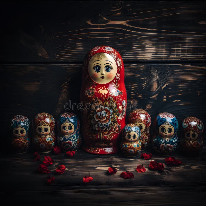 Stunning AI-Generated Matryoshka Dolls. Generative Ai Stock ...