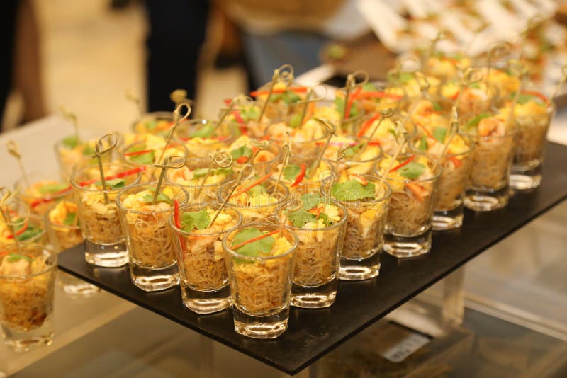 Beautifully Decorated Catering Banquet Table Stock Image - Image of ...