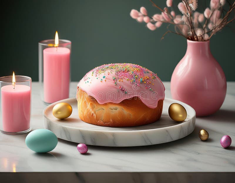 A Beautifully Decorated Easter Masterpiece Featuring Stock Photo ...
