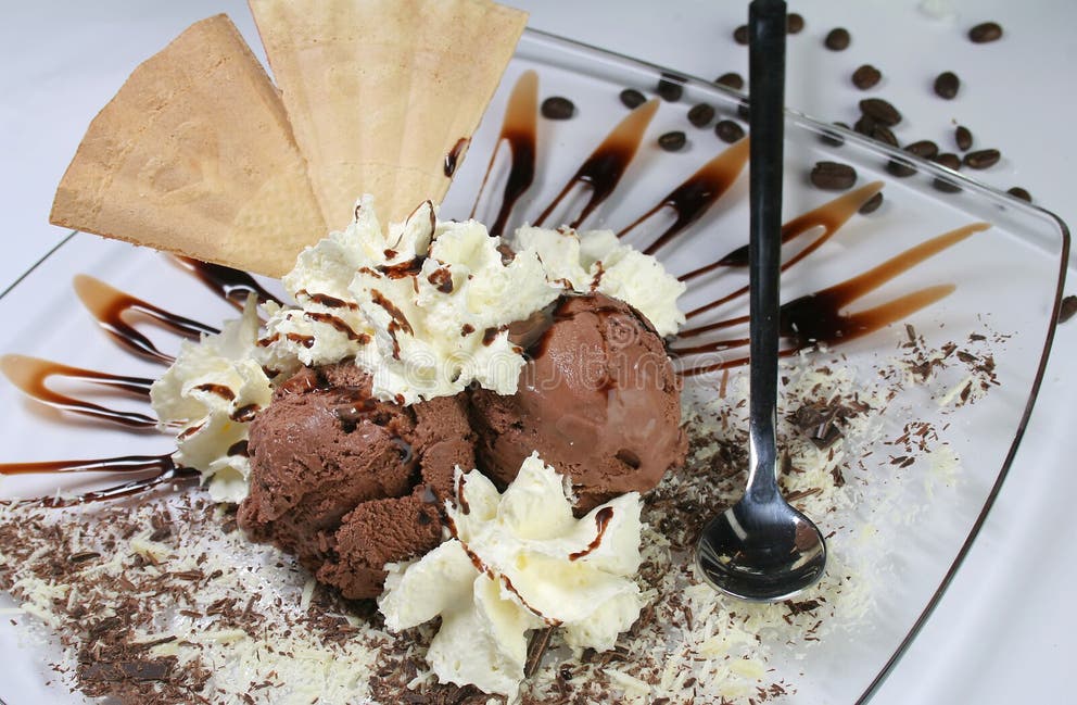 Beautifully Decorated Ice Cream Stock Image - Image of beautifully ...