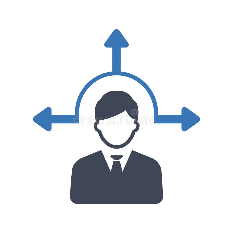 Business Direction Icon. Vector Graphics Stock Vector - Illustration of ...